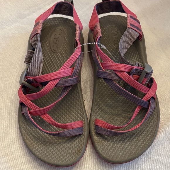 Chaco | Shoes | Chaco Girls Strappy Pink And Purple Zx2 | Poshmark